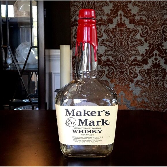 Maker'S Mark | Office | Makers Mark Bourbon Whiskey Rinsed Empty Bottle ...